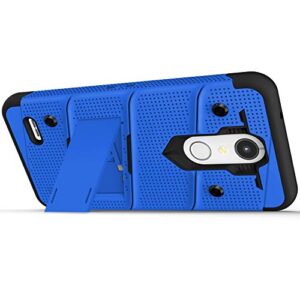 ZIZO Bolt Series LG K30 Case Military Grade Drop Tested with Tempered Glass Screen Protector Holster LG Harmony 2 Case Blue Black