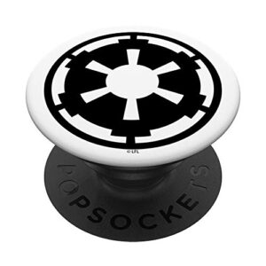 star wars empire black and white logo popsockets popgrip: swappable grip for phones & tablets