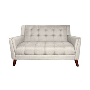 gdfstudio christopher knight home evelyn mid century modern fabric loveseat, beige