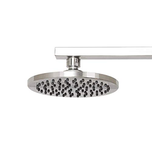 Amazon Basics Rain Shower Head, 6 Inch, Round, Satin Nickel