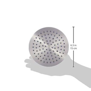 Amazon Basics Rain Shower Head, 6 Inch, Round, Satin Nickel