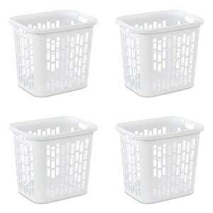 sterilite 12318004 laundry hamper, white (4 pk.)