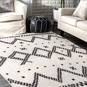 nuLOOM Tracy Moroccan Area Rug, 8' x 10', Off-white