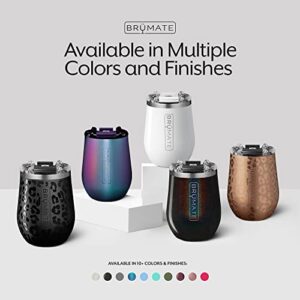 BrüMate Uncork'd XL MÜV - 100% Leak-Proof 14oz Insulated Wine Tumbler with Lid - Vacuum Insulated Stainless Steel Wine Glass - Perfect For Travel & Outdoors (Violet)