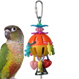 super bird creations sb1086 having a ball bird toy, small/medium bird size, 6" x 2" x 2"