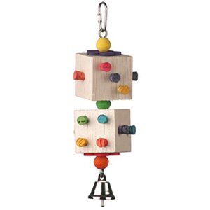 Super Bird Creations SB1103 Parrot-Dice Bird Toy, Medium Bird Size, 9" x 2.5" x 2.5"