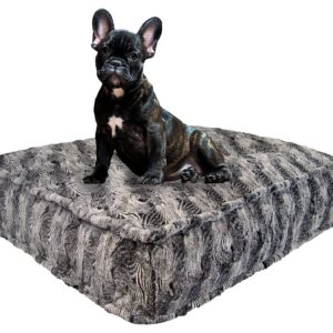 Bessie and Barnie Artic Seal Luxury Extra Plush Faux Fur Rectangle Pet/Dog Bed (Multiple Sizes)