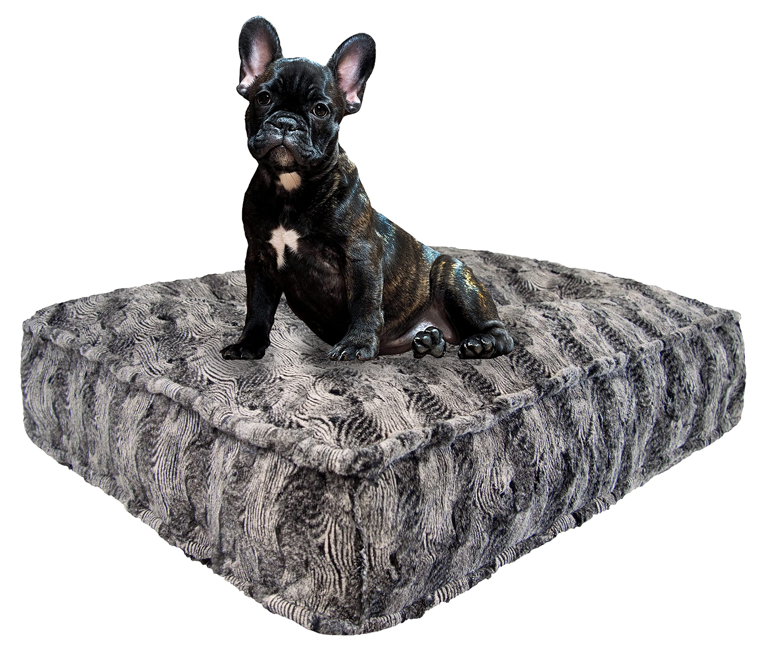 Bessie and Barnie Artic Seal Luxury Extra Plush Faux Fur Rectangle Pet/Dog Bed (Multiple Sizes)