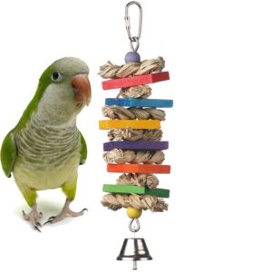 super bird creations sb1095 seagrass wafers bird toy, medium bird size, 9" x 2.5" x 1.5"