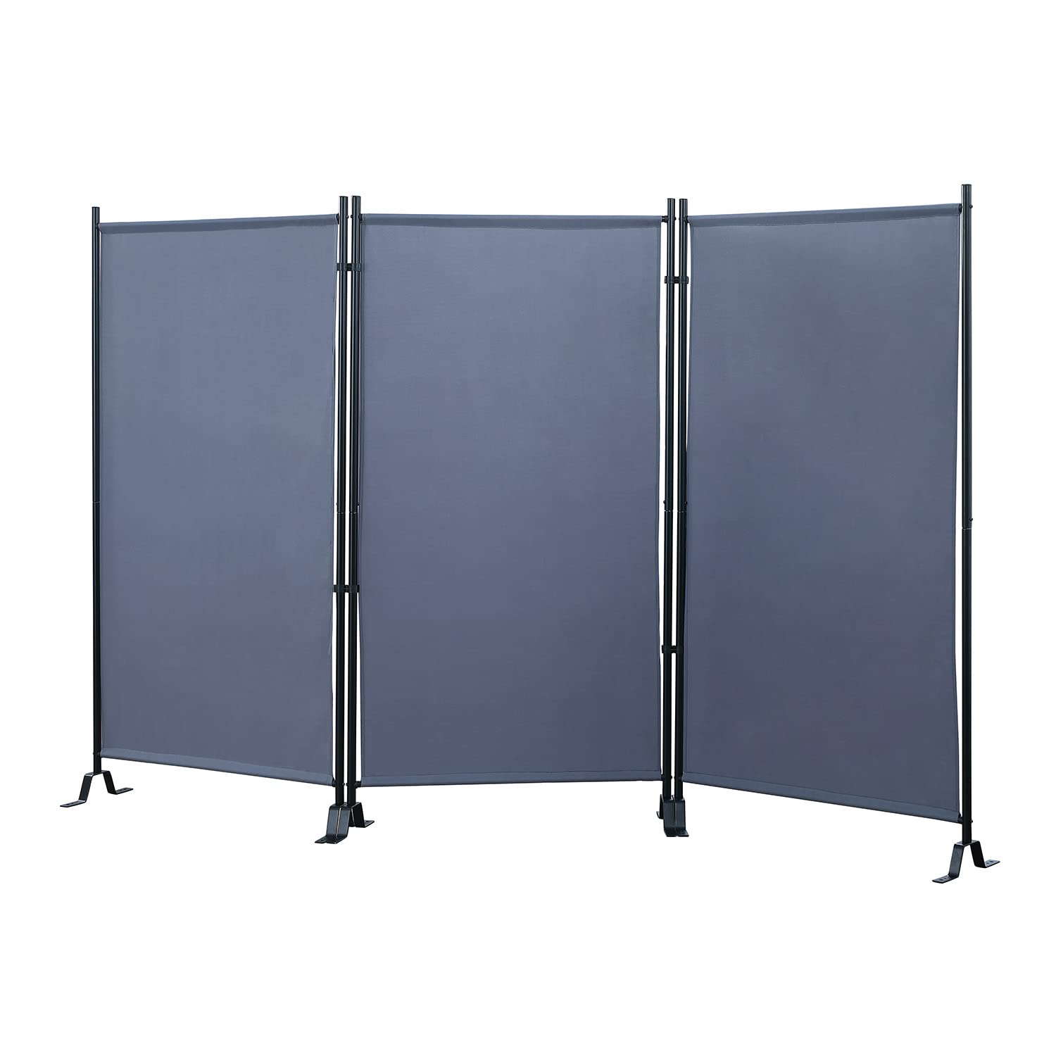 Proman Products Galaxy Outdoor/Indoor Room Divider (3-Panel), 102" W X 16" D x 71" H, Gray