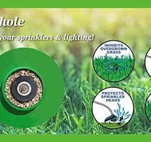 GRASSHOLE - Sprinkler Head Protection (10-Pack) Sprinkler Donut, Lawn Sprinkler Guard, Plastic Donuts for Sprinkler Heads