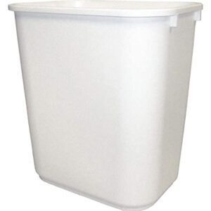 7 gal. Rectangular White Trash Can