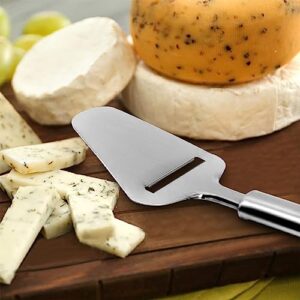 Cheese Slicer Stainless Steel, Cheese Knife Heavy Duty Plane Cheese Cutter, Shaver, Server For Semi-Soft, Semi-Hard Cheese