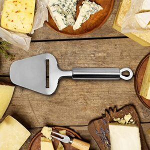 Cheese Slicer Stainless Steel, Cheese Knife Heavy Duty Plane Cheese Cutter, Shaver, Server For Semi-Soft, Semi-Hard Cheese