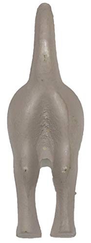 Cast Iron Dog Tail Shaped Wall Hook (Light Grey)