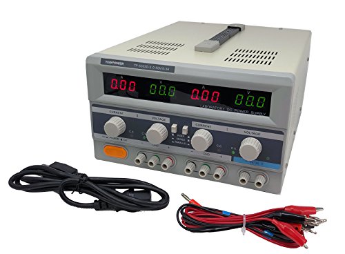 Tekpower TP5003D-3 Digital Variable Triple Outputs Linear-Type DC Power Supply, 0-50 Volts @ 0-3 Amps