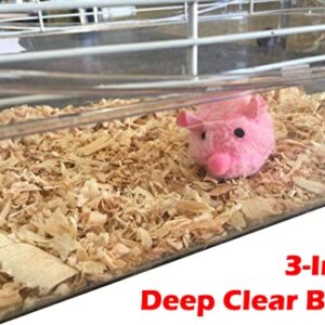 3-Solid Floor Levels Habitat Hamster Home House Rodent Gerbil Mouse Mice Expandable and Customizable Cage