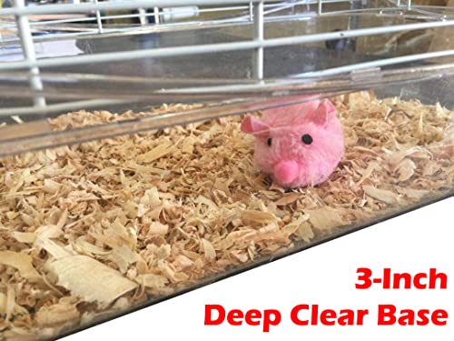 3-Solid Floor Levels Habitat Hamster Home House Rodent Gerbil Mouse Mice Expandable and Customizable Cage