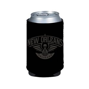 new orleans pelicans 2-pack black tonal can koozie neoprene holder basketball