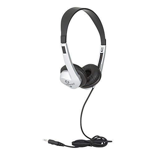 Egghead EGG-IAG-1008FA-BK-SO-20 Heavy-Duty Stereo School Headphones W/Leatherette Ear Cushion & Tangle-Free Cord- (Pack of 20), Black