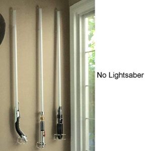 YYST Clear Light saber Wall Mount Wall Rack Wall Holder - Hardware Included.