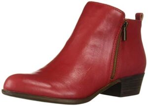 lucky brand women's basel ankle bootie, garnet, 10