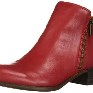 Lucky Brand Women's Basel Ankle Bootie, Garnet, 10