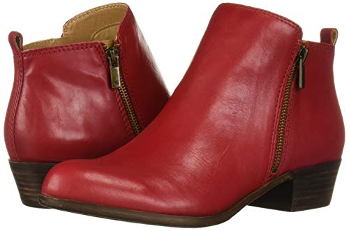 Lucky Brand Women's Basel Ankle Bootie, Garnet, 10