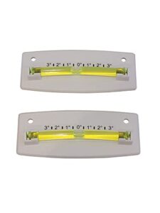 2-pack bubble graduated scale levels trailer leveler large (white)