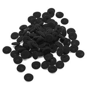 Shapenty Black Soft Foam Earbuds Cushions Earphone Headphone Cap Protector Sponge Ear Pads Cover Replacement, 100PCS