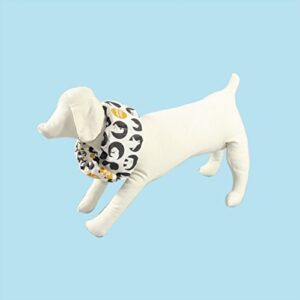 dog cooling bandana, stock show pet dog adjustable ice chill out collar scarf with 4 ice packs for summer (white bear)