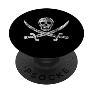 vintage pirate skull popsockets grip and stand for phones and tablets