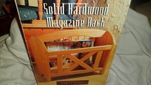 trends home solid hardwood magazine rack new old stock