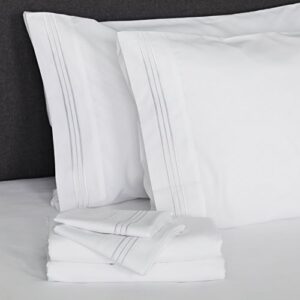 furinno angeland vienne sheet and pillowcase set, full, white