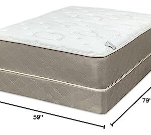 Greaton 14-Inch Firm Double sided Tight top Innerspring Mattress And 8" Metal Box Spring/Foundation Set,Queen