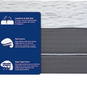 Greaton 14-Inch Firm Double sided Tight top Innerspring Mattress And 8" Metal Box Spring/Foundation Set,Queen