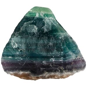 rockcloud 2-3" natural raw flourite mineral healing crystal irregular home decoration gemstone specimen medium