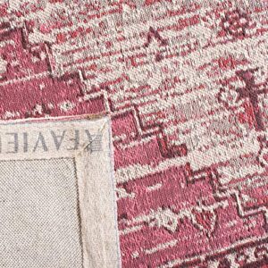 SAFAVIEH Classic Vintage Collection Runner Rug - 2'3" x 8', Fuchsia, Oriental Medallion Distressed Design, Non-Shedding & Easy Care, Ideal for High Traffic Areas in Living Room, Bedroom (CLV113R)