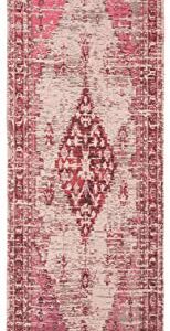 SAFAVIEH Classic Vintage Collection Runner Rug - 2'3" x 8', Fuchsia, Oriental Medallion Distressed Design, Non-Shedding & Easy Care, Ideal for High Traffic Areas in Living Room, Bedroom (CLV113R)