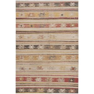 safavieh montage collection 8' x 10' taupe / multi mtg238e boho indoor/ outdoor non-shedding easy scrubbing patio backyard porch deck mudroom area-rug