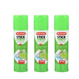 glue sticks for 3d printer bed, fysetc pvp solid glue stick glass bed adhesive for ender 3 v2 pro - kobrra max - sr- ender 5 s1 plus -prusa mk3s+ heated plate 3d printing filament pla abs petg -3 pcs