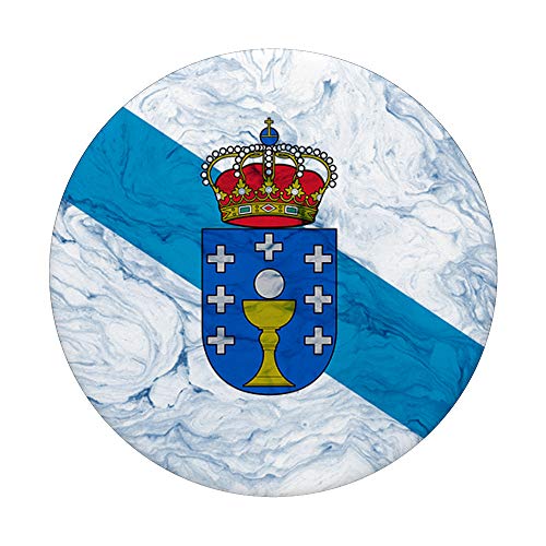 Galicia Flag Artistic Design - Galiza Spain Pride PopSockets PopGrip: Swappable Grip for Phones & Tablets