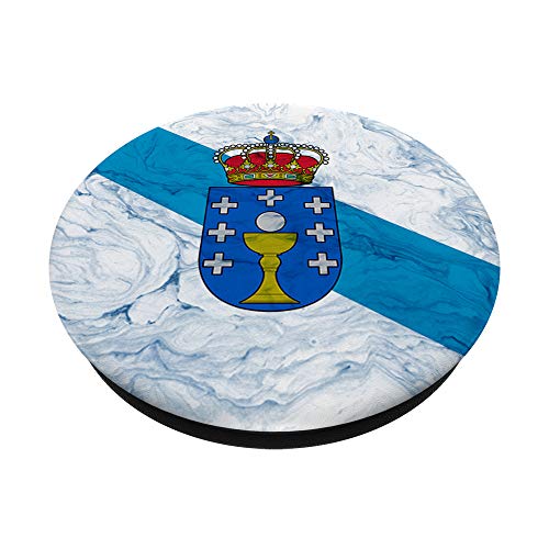 Galicia Flag Artistic Design - Galiza Spain Pride PopSockets PopGrip: Swappable Grip for Phones & Tablets