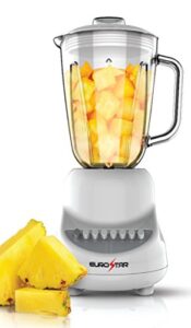 eurostar ebl910gw 10-speed blender with glass jar