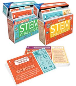 carson dellosa stem challenges learning cards bundle, 2 hands-on science kits for kids ages 8-12, 60 stem projects, educational science kits, stem education kit for homeschool or classroom