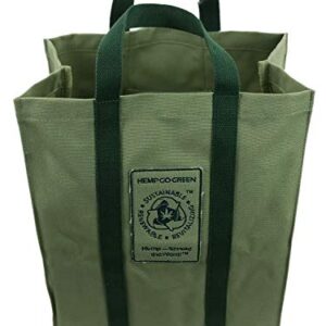 Hemp Go Green 100% Hemp Canvas Washable Heavy Duty Reusable Shopping Bag