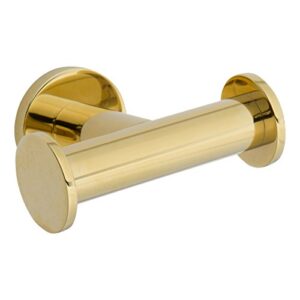 ginger 4610d/01, double robe hook, forever brass (pvd)