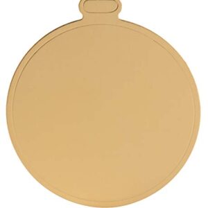 Mini Cake Boards, Gold Dessert Plates (3.5 in., 200 Pack)