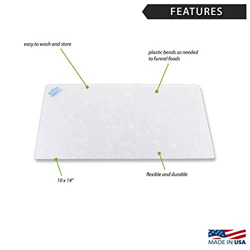 Rada Cutlery Flexible Plastic Cutting Boards, 10 x 14 Inches – White