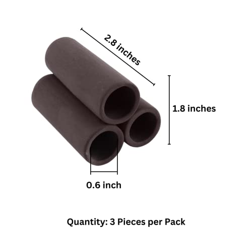 SunGrow Betta & Shrimp Ceramic Shelters, 2.8 x 1.8 x 0.6 Inches, Small Reptile & Lizard Hiding Cave Connected Tubes, Aquarium Decor